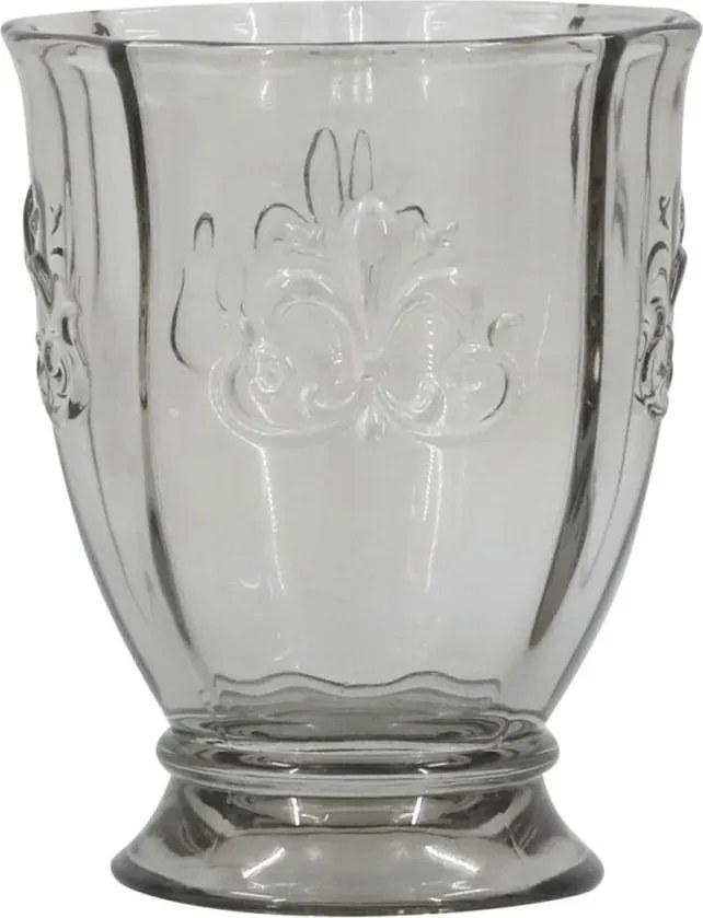 Šedá sklenice Saint-Émilion s dekorem – Ø 8,5*10,5 cm / 250ml