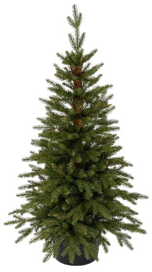 Vánoční stromek v květináči 3D Smrk Přírodní 110cm