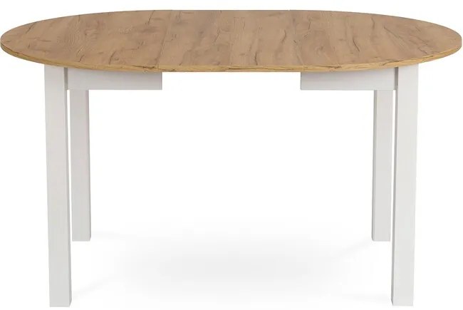 Rozkládací jídelní stůl Klara 102-142 cm MDF Dub craft bílá