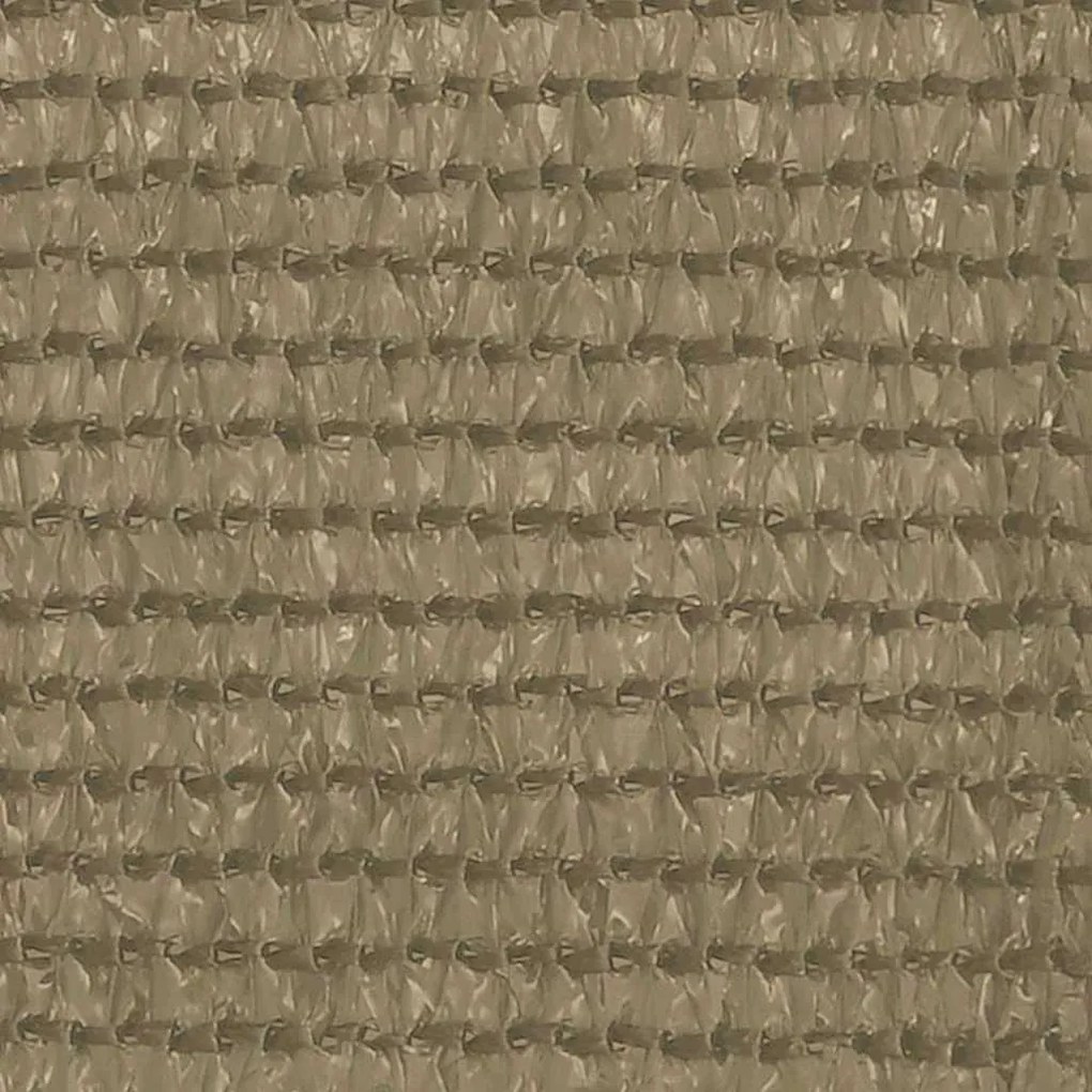 Balkonová zástěna taupe 75 x 500 cm HDPE 310958