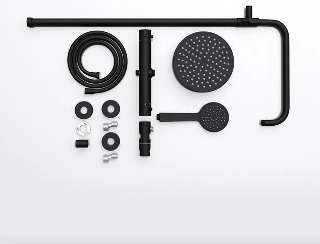 design černá sprchová baterie DOPORRO Rainpowder