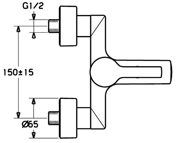 Hansa Vanová nástěnná baterie HANSARONDA 3742173
