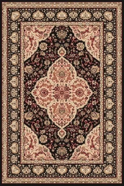 Kusový koberec Diktum černý 133 x 190 cm