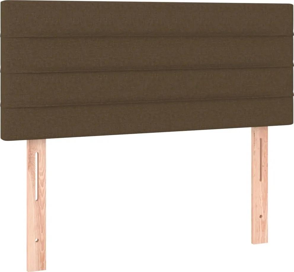 vidaXL Box spring postel s matrací 80 x 200 cm textil [3126280] Barva: Tmavě šedá