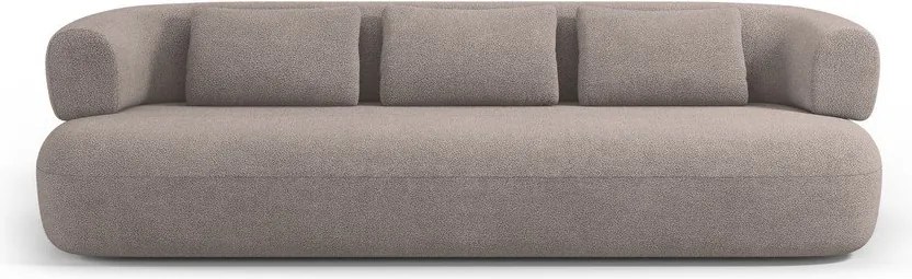 Světle hnědá pohovka z textilie bouclé 226 cm Jenny – Micadoni
