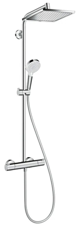 Hansgrohe Crometta E - Showerpipe 240 1jet EcoSmart 9 l / min s termostatem, chrom 27281000