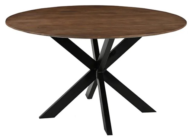 LABEL51 Jídelní stůl OTIS hnědý ⌀130 cm