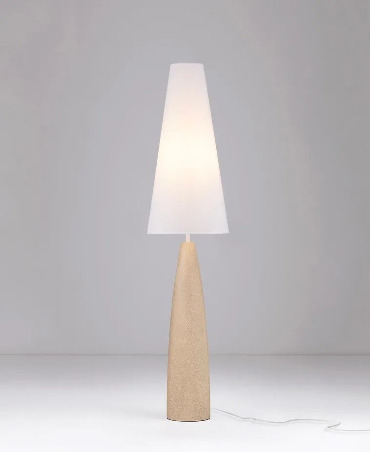 Bílá/krémová stojací lampa (výška 130 cm) Mizu – Nova Luce