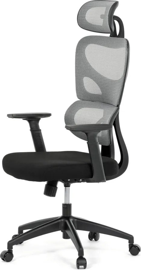 Kancelářská židle KA-K2080 GREY, houpací mechanismus, šedá (69 x 62) cm