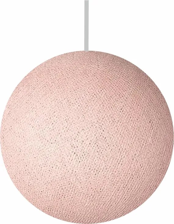 Lustr svítící koule PALE PINK průměr 31 cm
