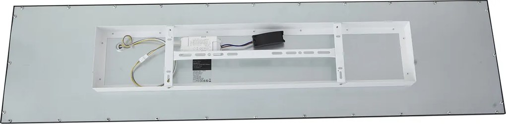 LED panel černý obdélníkový vč. LED 3-krokové stmívání - Reeves