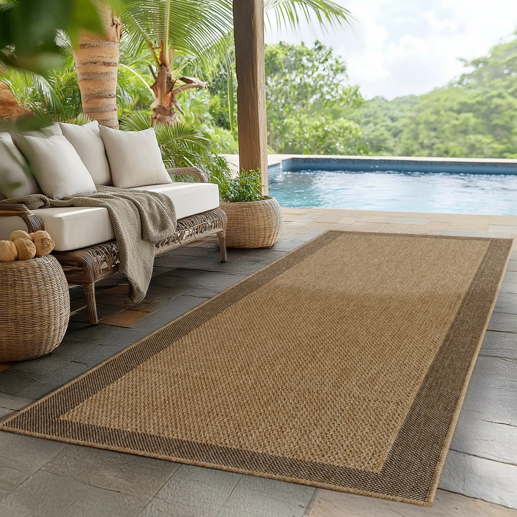 Ayyildiz, Kusový koberec Timber 1402 beige - na ven i na doma, 280x370, béžová, chodba / předsíň