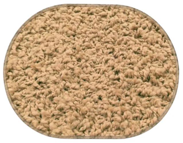 Vopi koberce Kusový koberec Color shaggy béžový ovál - 200x300 cm