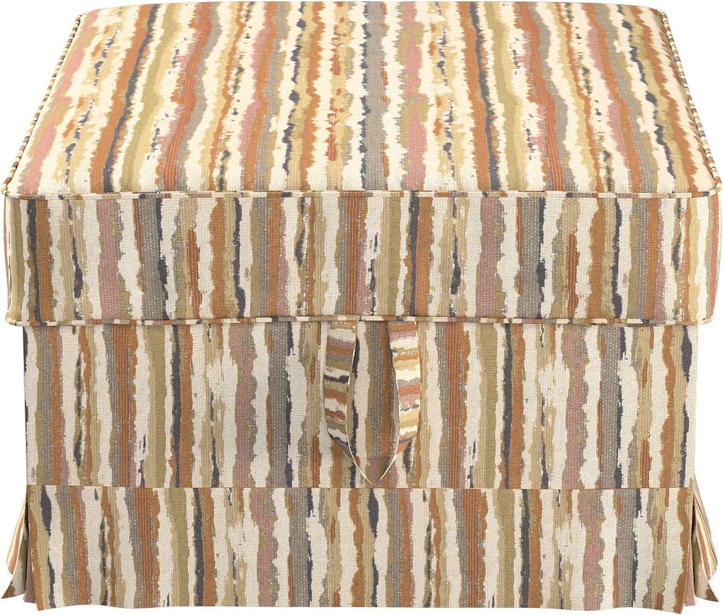 Potah na podnožku Ektorp Bromma barva béžová látka pletený vzor, vzorované
