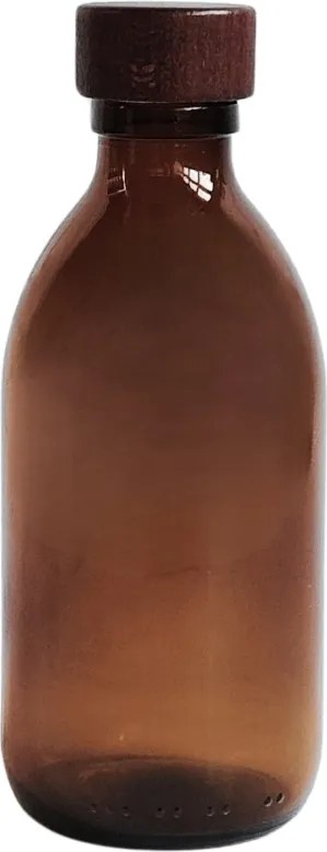 Dávkovač mýdla MONA 250 ml s uzávěrem v barvě tmavého dřeva