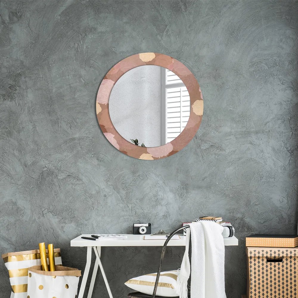 Kulaté dekorativní zrcadlo Složení růží fi 60 cm