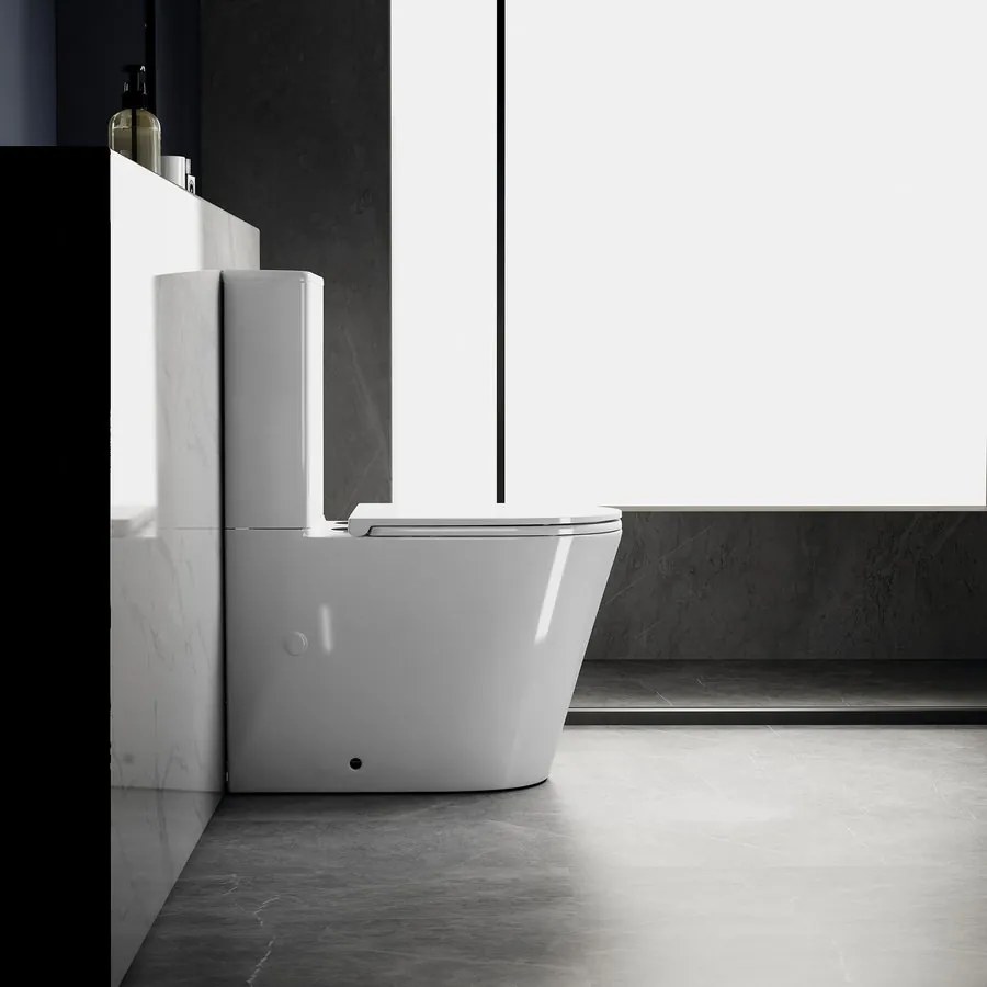 Sapho Avis wc kombi Vortex Rimless spodní zadní odpad keramika bílá PC106V
