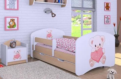 Dětská postel Happy Babies - medvídek se srdcem