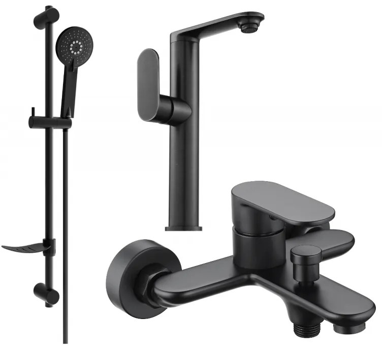 Mexen Milo DF40 vana set, černý - 713153DF40-70