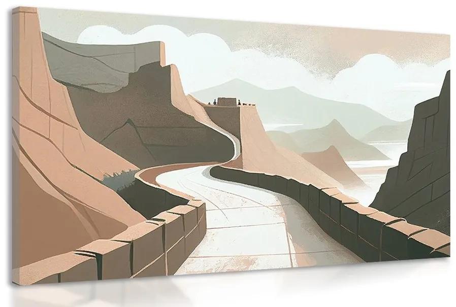 Obraz světoznámá Čínská zeď Varianta: 120x80