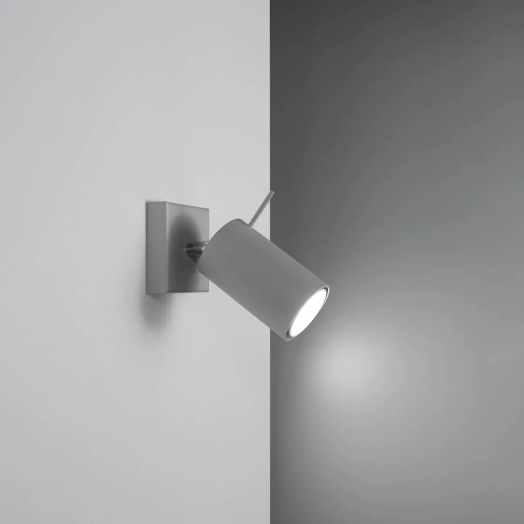 Sollux Lighting Nástěnné svítidlo RING 1 šedé
