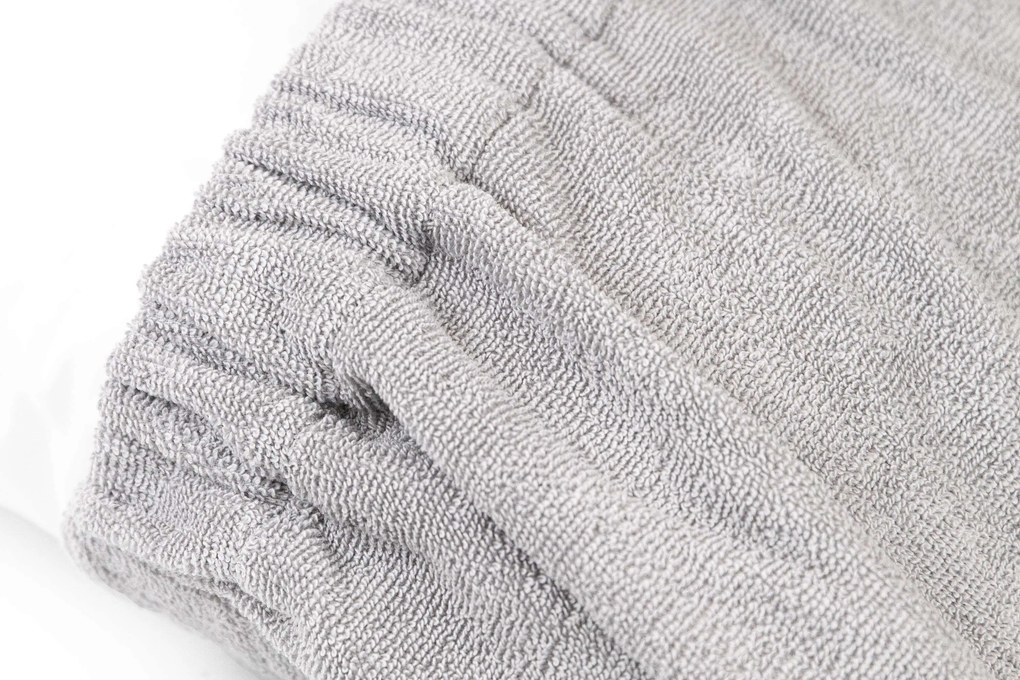 Pánský bavlněný froté kilt do sauny a wellness Comfort světle šedý