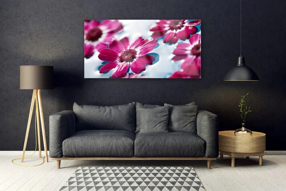 Plexisklo-obraz Květiny na Vodě Příroda 120x60 cm
