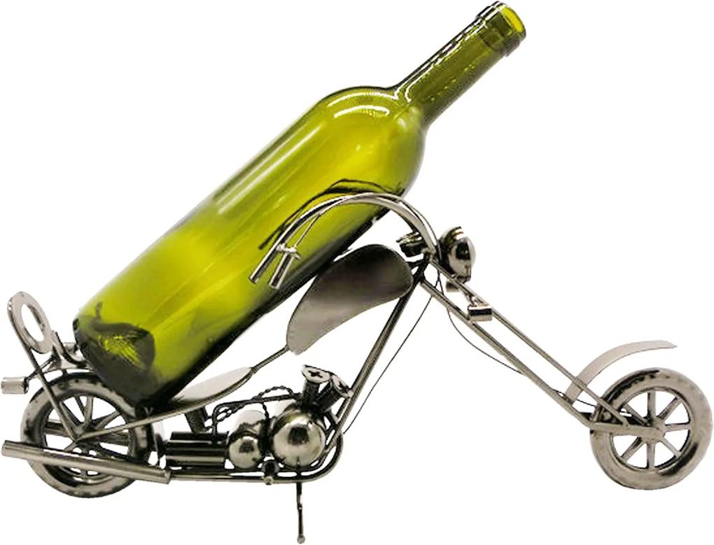 Držák na láhev vína v designu motorky - 43*13*19 cm | BIANO