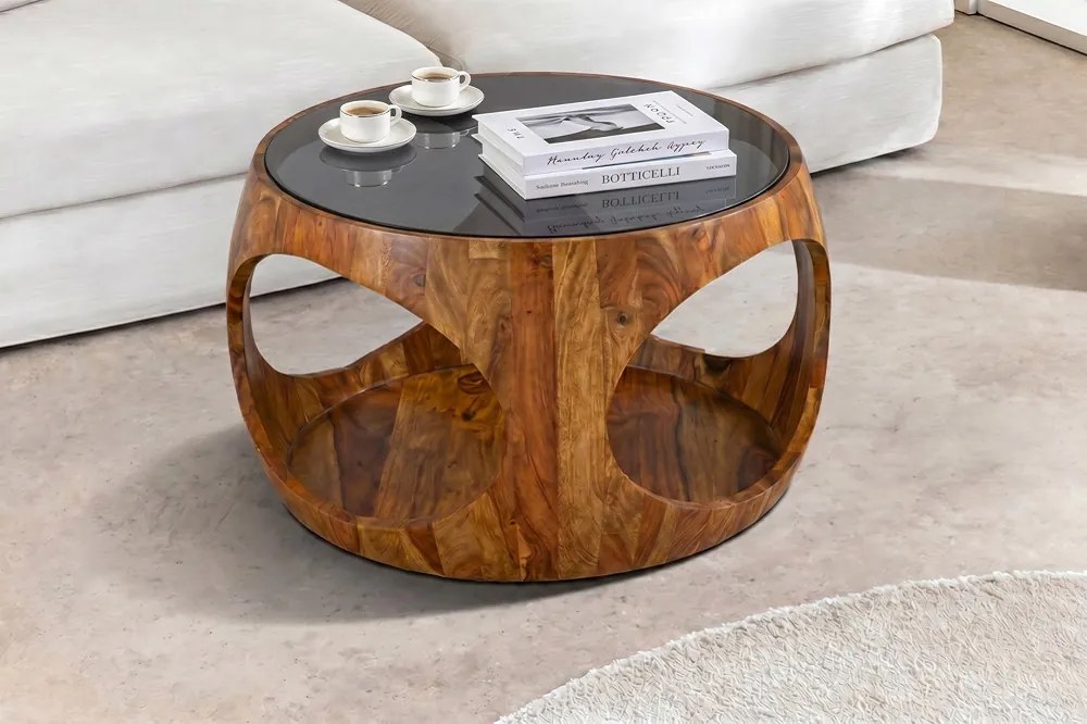 Designový konferenční stolek Velislav II 60 cm Sheesham
