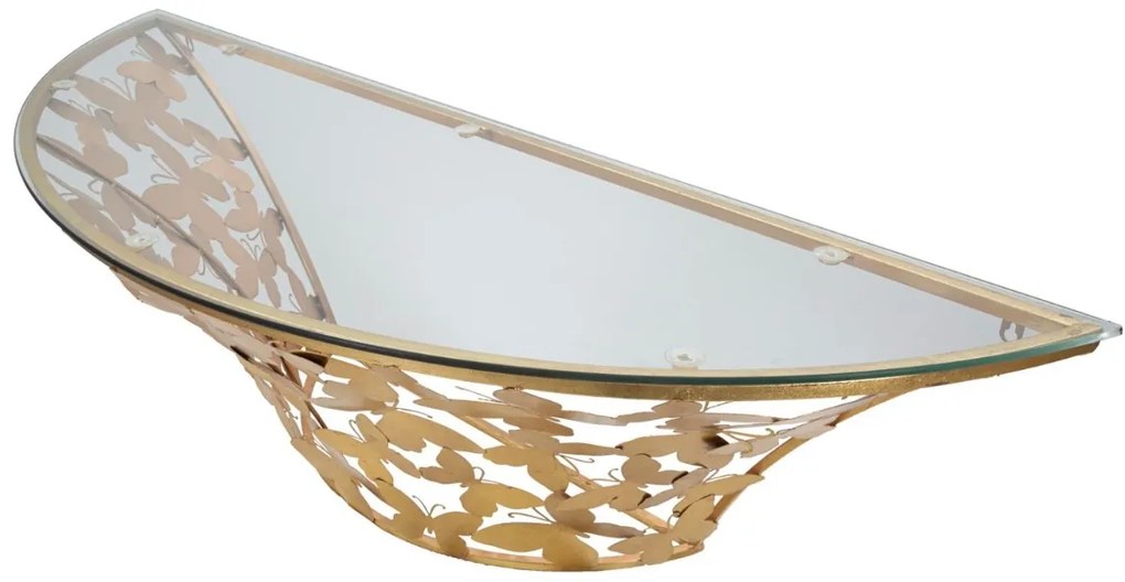 Designová konzole Jahmisey 120 cm zlatá