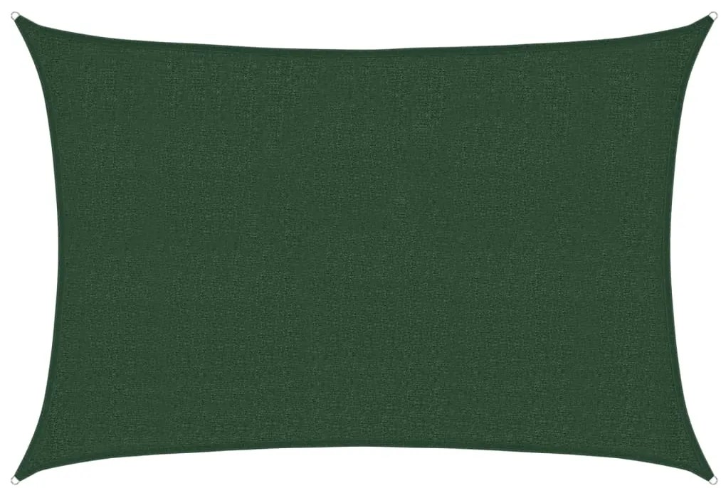 Plachta proti slunci 160 g/m² tmavě zelená 2,5 x 4 m HDPE 311454