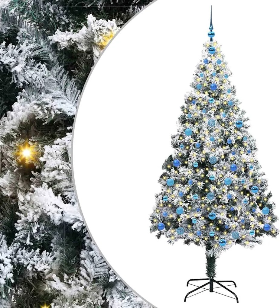 Umělý vánoční stromeček Bílá 210 cm PVC, ocel a plast 3396978
