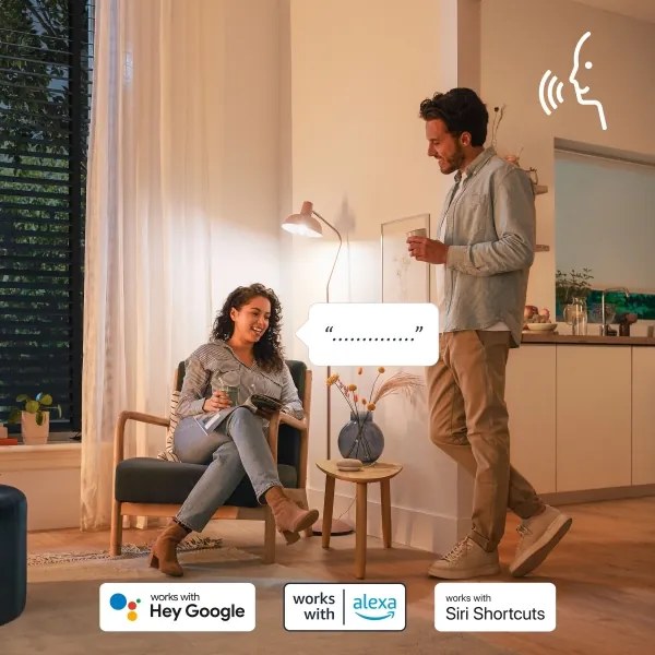 LED RGB Stmívatelná žárovka Philips SMART A60 E27/8,5W/230V 2200-6500K + DO