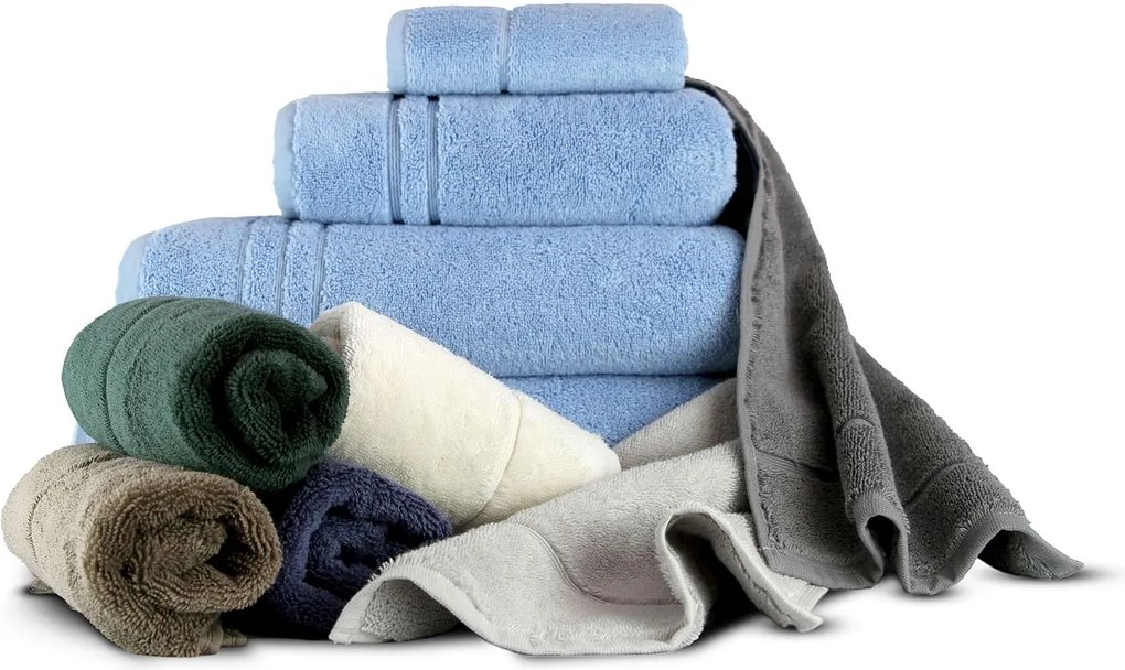 Ručníky a osušky COMFORT DI CASA NUO - středně modrá Velikost: ručník 50 x 100