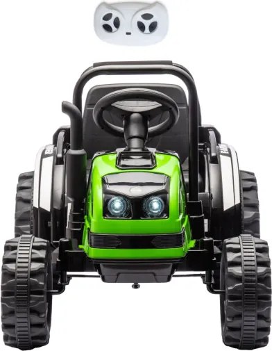 Elektrický traktor s přívěsem Farmer zelený