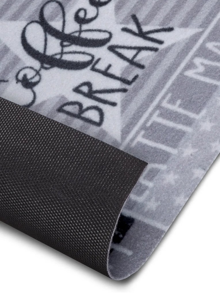 Hanse Home, Běhoun Cook & Clean 105723 Grey Black White, 50x150, šedá, kuchyně