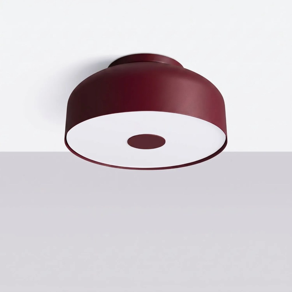 Sollux Lighting Stropní svítidlo OMIQ bordó