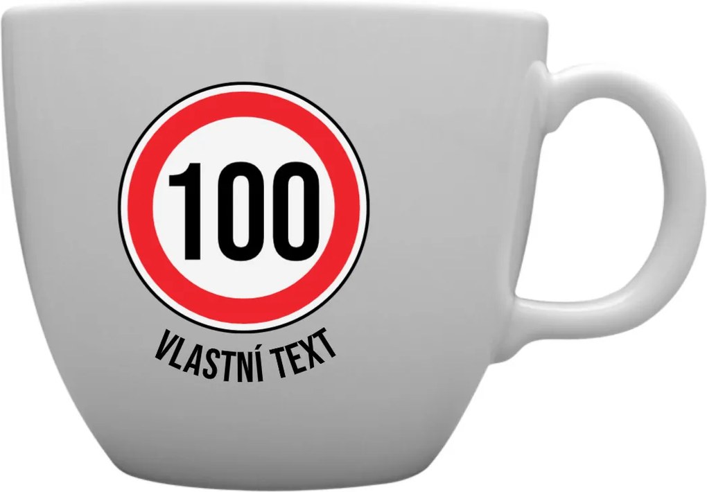 Personalizovaný MEGA XXL keramický hrnek 1 000 ml - narozeninová dopravní značka