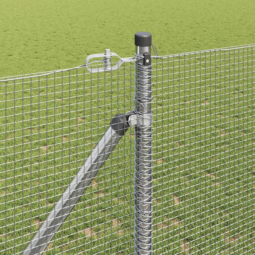 Svařované drátěné ploty s hroty 50 x 1,2 m Pozinkovaná ocel 3352000