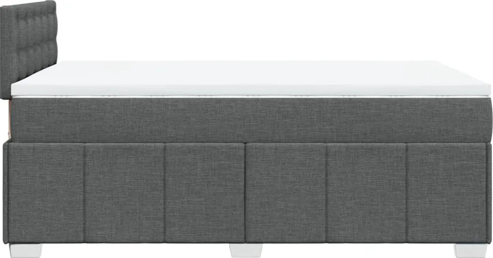 Box spring postel s matrací tmavě šedá 120x190 cm textil 3289322