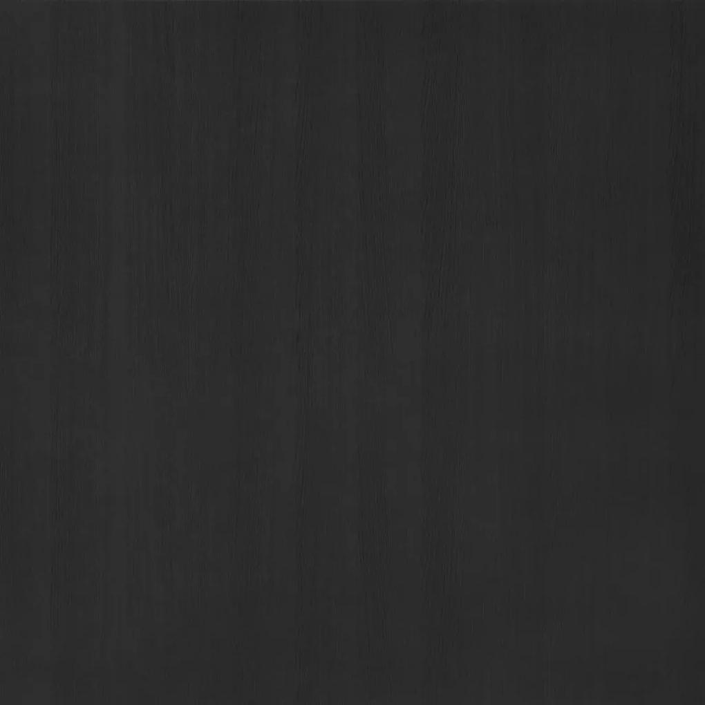 vidaXL Knihovna / dělicí stěna 80 x 25 x 132 cm masivní borovice [814063] Barva: Černá