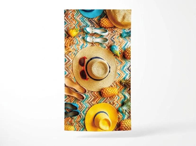 Rychleschnoucí XXL plážová osuška VACALIO barevná 150 x 210 cm, 100% mikrovlákno