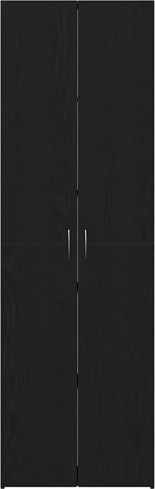 Kancelářská skříň Černý dub 60 x 32 x 190 cm Kompozitní dřevo 3329298