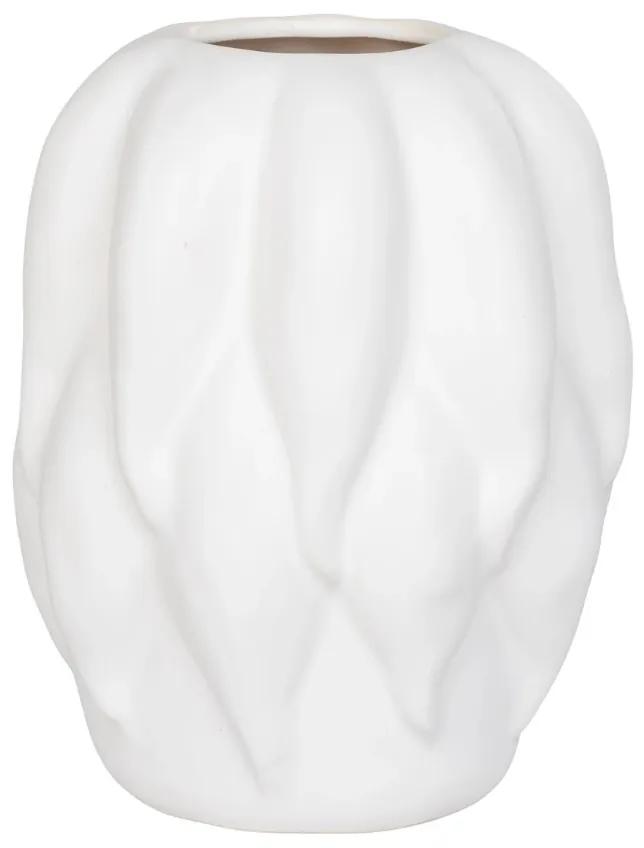 OnaDnes -20% Nordic Living Béžová keramická váza Derbis 19,5 cm