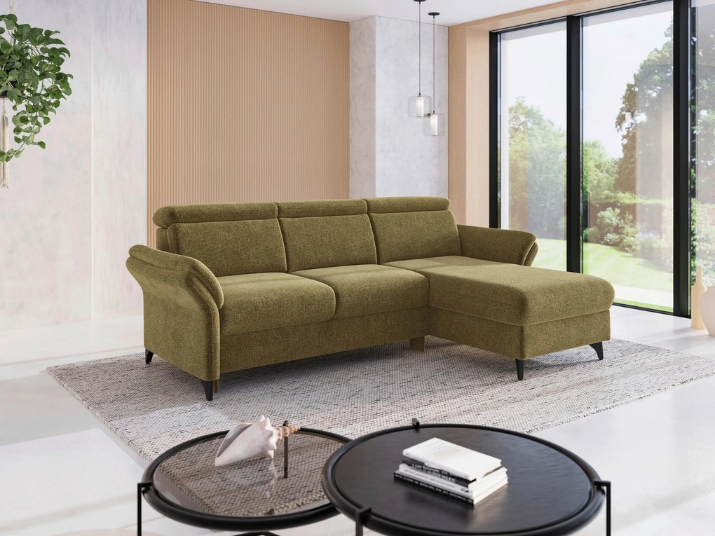XXXLutz ROHOVÁ SEDAČKA, textil, olivově zelená Sit & More - Sedací soupravy - 000144025854