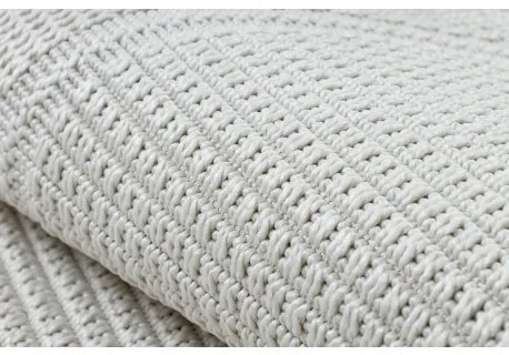 Dywany Luszczow Kusový koberec, běhoun TIMO 5979 SISAL venkovní rám bílý Rozměr koberce: 70 x 250 cm