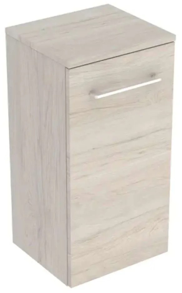 Geberit Selnova Square - Boční skříňka 65x33x30 cm, 1 dvířka, světlý ořech hickory 501.275.00.1