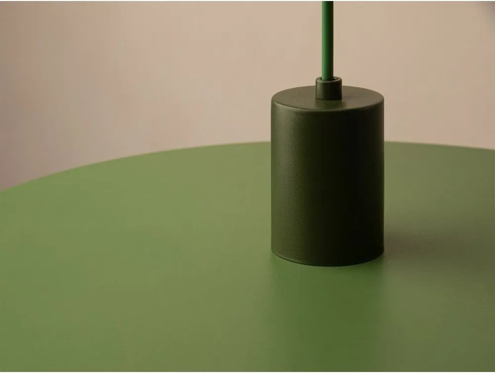 Zelené kovové závěsné svítidlo ø 40 cm Ori – Micadoni
