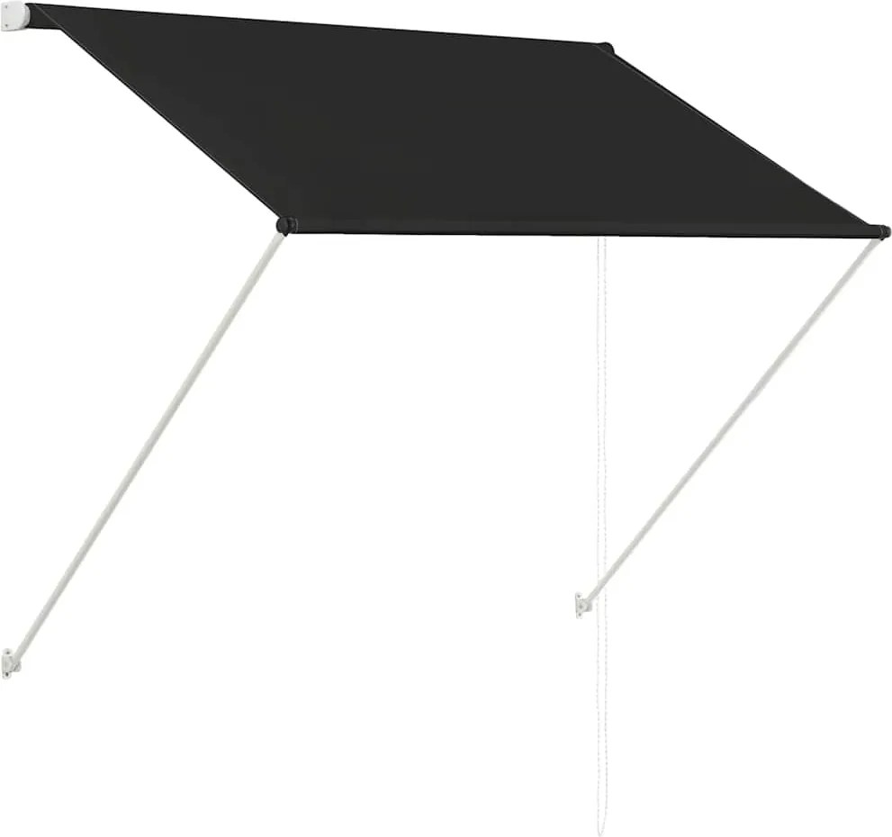 Zatahovací markýza 100 x 150 cm antracitová 145891