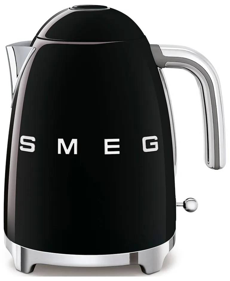Černá rychlovarná konvice z nerezové oceli 1,7 l Retro Style – SMEG